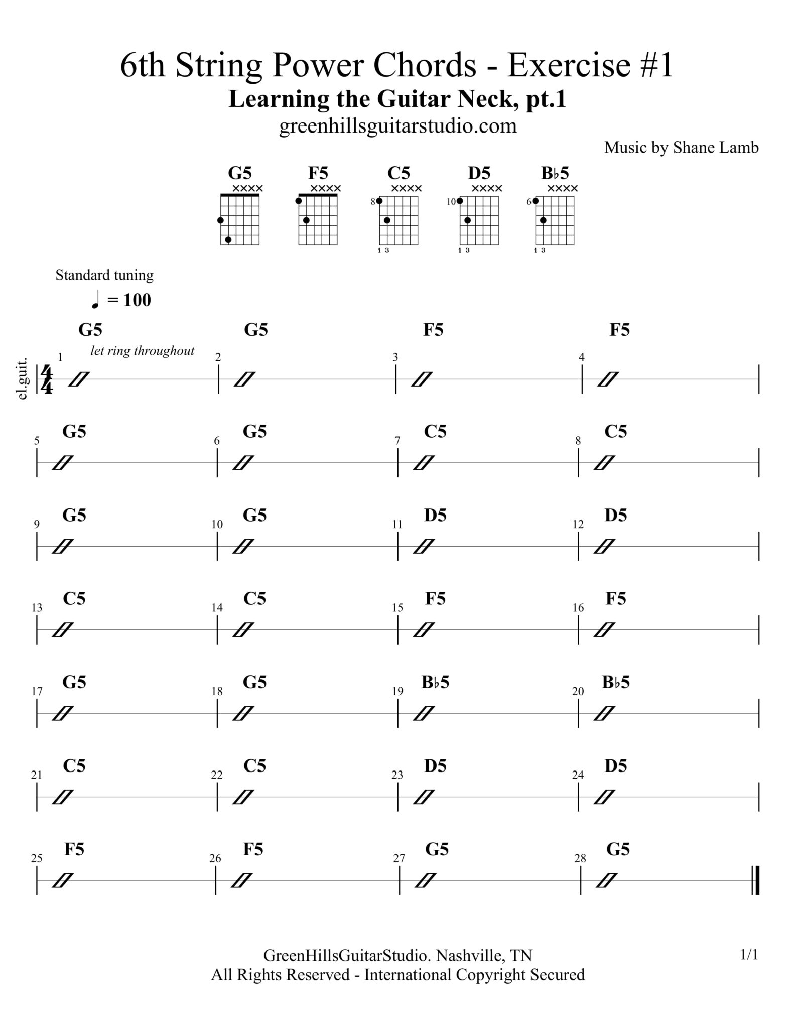The Beauty of Power Chords | Green Hills Guitar Studio